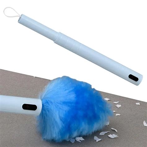 스핀 깃털 먼지 떨이 전기 다기능 360 스핀 전기 깃털 먼지 떨이 브러시 확장 폴 3 In 1 핸드 헬드 Aliexpress