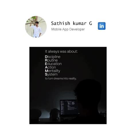 [video] sathish kumar g on linkedin dreams reality fight developer
