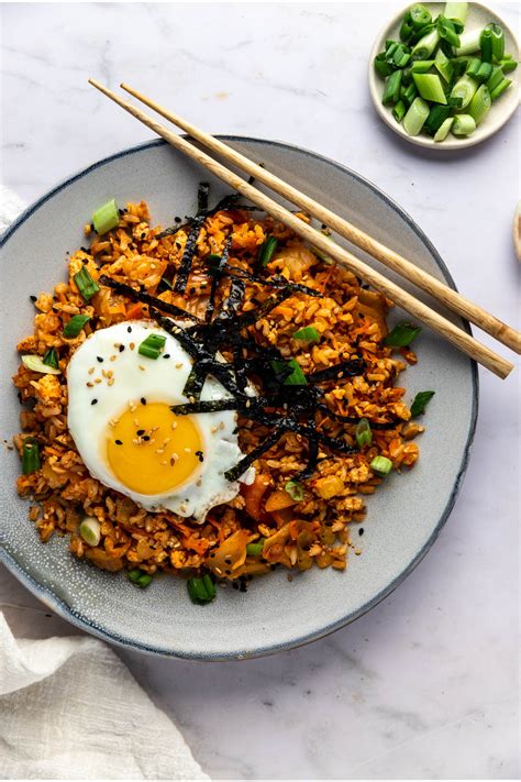 Vegetarian Kimchi Fried Rice Dash Of Honey