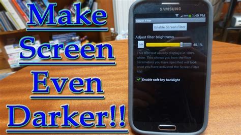 Make Screen Even Darker Android Youtube