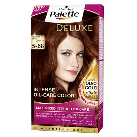 کیت رنگ مو پالت مدل Deluxe حجم 50 میل شماره 568 قهوه ای فندقی متوسط