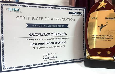 Debasish Mondal On Linkedin Appreciation Award Recognition