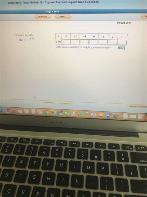 Solved Diagnostic Test Module 5 Exponential And Logarithmic