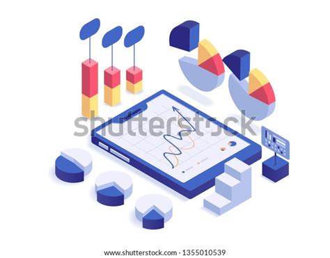 Different Types Diagrams Charts Information Processions Stock