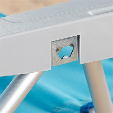 Aktive Chaise Pliante Haute Anti Basculement Chaise De Plage Bleu