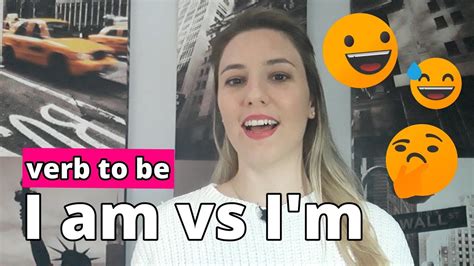 Verb To Be Contracted Form Youtube