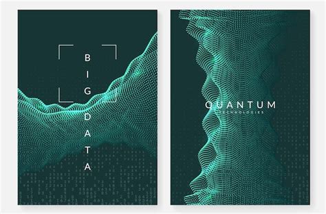 Premium Vector Quantum Computing Background Technology For Big Data Visualiza