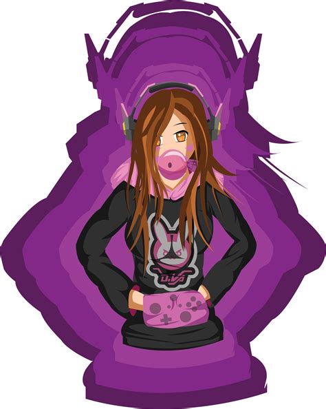 Download Free Emo Girl Gamer Logo Wallpaper