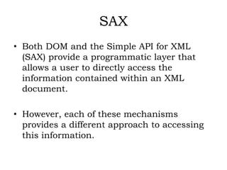 Xml Sax Ppt