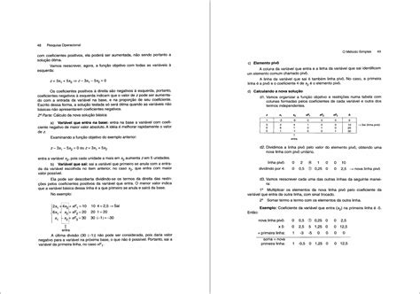 Algoritmo Simplex Processos Gerenciais