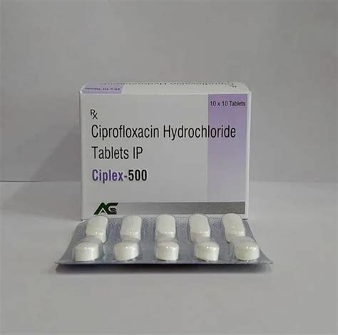 Ciprofloxacin 500mg Tablets Ciplex At ₹ 430box Ciprofloxacin