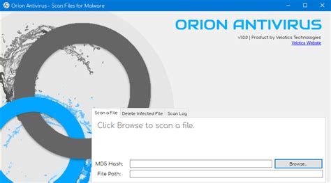 Github Hcshires Orion Antivirus A File Based Malware Removal Tool