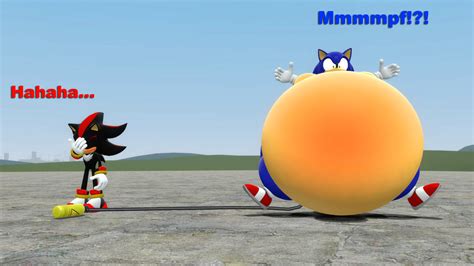 Shadow Inflating Sonic By Sonic Inflator On Deviantart