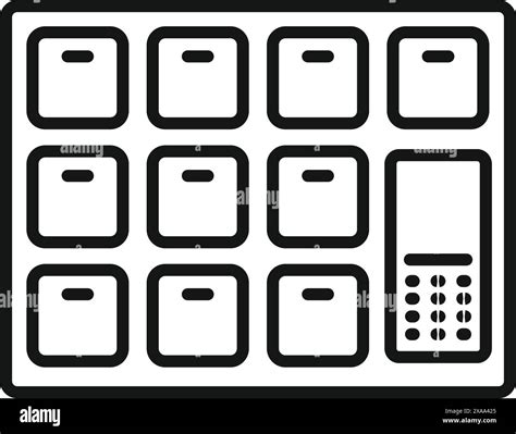 Secure Locker System With Individual Compartments And A Keypad For