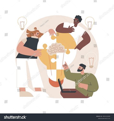 Brainstorming Abstract Concept Vector Illustration Teamwork Stock Vector Royalty Free 2052332285