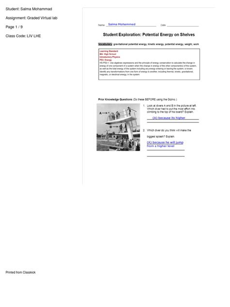 Graded Virtual Lab Salma Mohammad Pdf