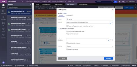 Embedded Section In Table Does Not Appear In The Table Support Center