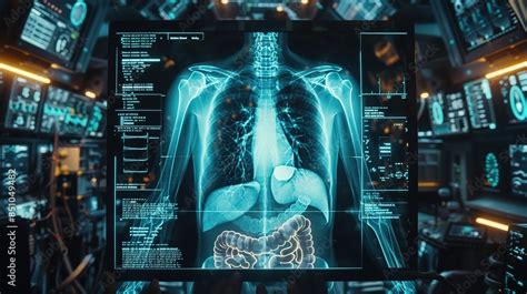 Radiological Chest X Ray Film For Medical Diagnosis Lungs Of Human