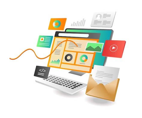 Premium Vector Isometric Illustration Concept Marketing Optimization
