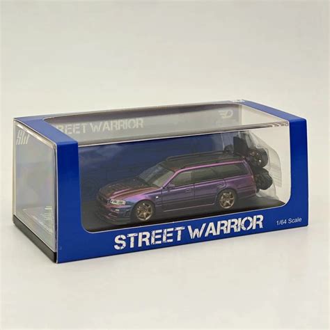 Street Warrior 1 64 Nissan Stagea Gtr R34 Purple With Accessories Diecast Model Eur 31 80