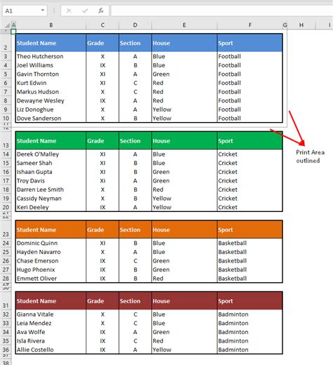 How To Set Print Area In Excel Modify Clear Print Area