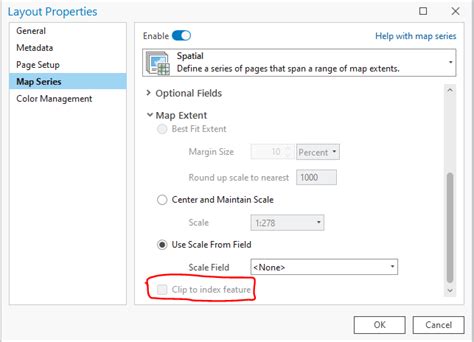Solved Map Series Clip To Index Feature Greyed Out Esri Community