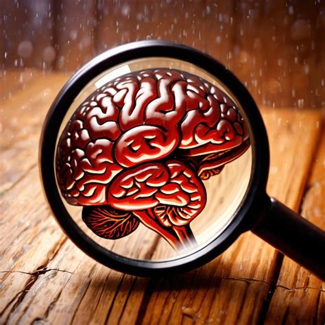 Premium Photo Searching For Intelligence And Talent Magnifying Glass Looking At Brain