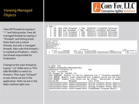 Debugging Net Applications With Windbg Pptx Operating Systems