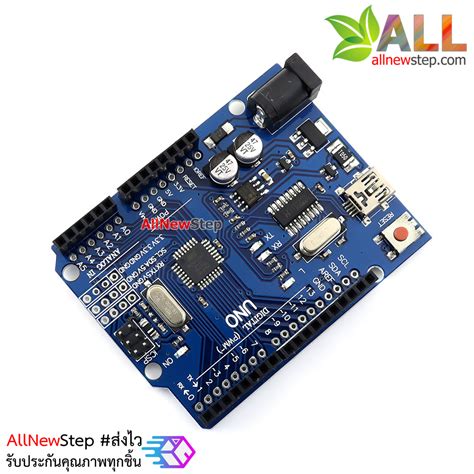 บอร์ด Uno R3 Smd Mini เพิ่มพอร์ทขยาย พร้อมสาย Usb หัวต่อแบบ Mini Usb