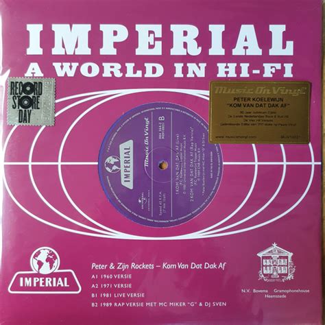 Peter En Zijn Rockets Kom Van Dat Dak Af Kalkman Records