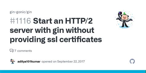 start an 2 server with gin without providing ssl certificates