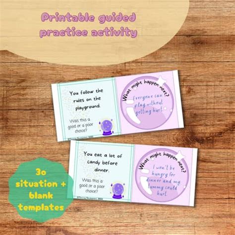 Predicting Consequences Elementary Choices And Consequences Lesson