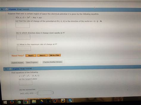 Solved Suppose That Over A Certain Region Of Space The