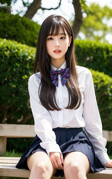 【school Girl Uniform Ai美女グラビア写真集】aiイメージプレス 無料エロ漫画 青の衝撃