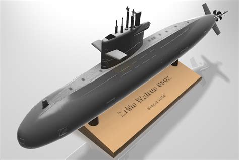 👽 Walrus Class Submarine Static 1350 Scale・ Stl File For 3d Printing・cults