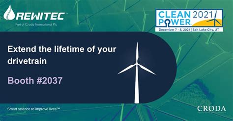 Chris Donaghy On Linkedin Croda Rewitec Cleanpower Cleanpower2021 Windturbines Lubricants