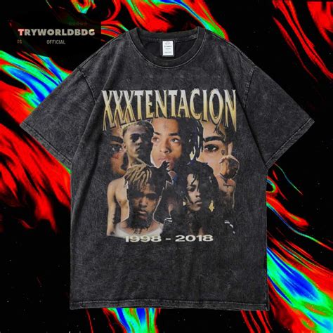 Jual Tryworldbdg Official Xxxtentacion Kaos Oversized Stone Wash