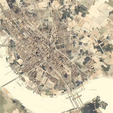 Vibrant City Map For Urban Planning And Travel Premium Ai Generated Image