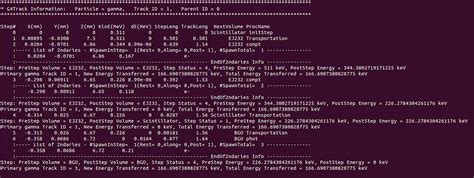 How To Track Energy Transferd By Primaries To Secondaries Particles Track Event Run And