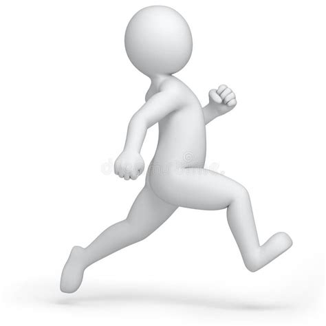 Бежать человек 3d иллюстрация штока иллюстрации насчитывающей нога 34601861