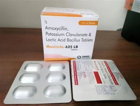 Moxincla 625 LB Amoxicillin Potassium Clavulanate Tablet At Rs 1560 Box