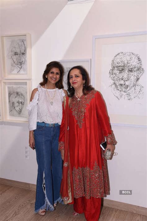 Divya Mafatlal Swati Piramal During A Solo Show Of Recent Monochrome
