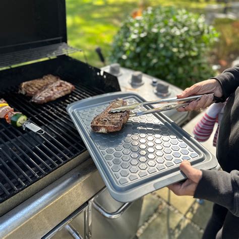 Outset Large Grill Prep Trays Set Of 2 Outset Grillware And Barware