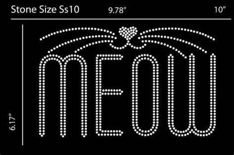 Cat Rhinestone Design Template Graphic By Design Spring · Creative Fabrica