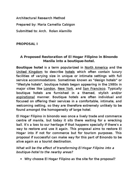 Architectural Research Method Pdf Manila Hotel