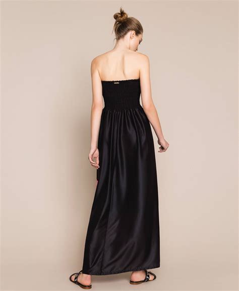 Abito Lungo Con Stampa Donna Nero TWINSET Milano