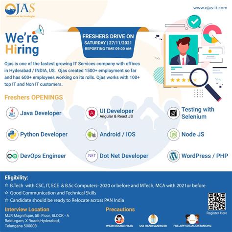 Ojas Innovative Technologies Pvt Ltd On Linkedin Opportunity Career