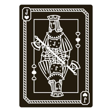 Black And White Image Medieval Playing Card Png And Svg Design For T Shirts