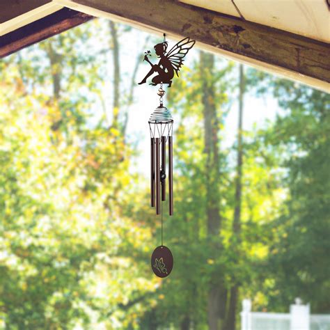 Arlmont And Co Reeshemah 27 Long Metal Brown Fairy Wind Chime Unique