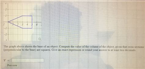 solved 2 the graph above shows the base of an object